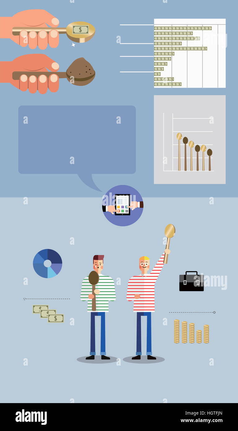 Infographic illustration related to gap between the rich and poor Stock ...