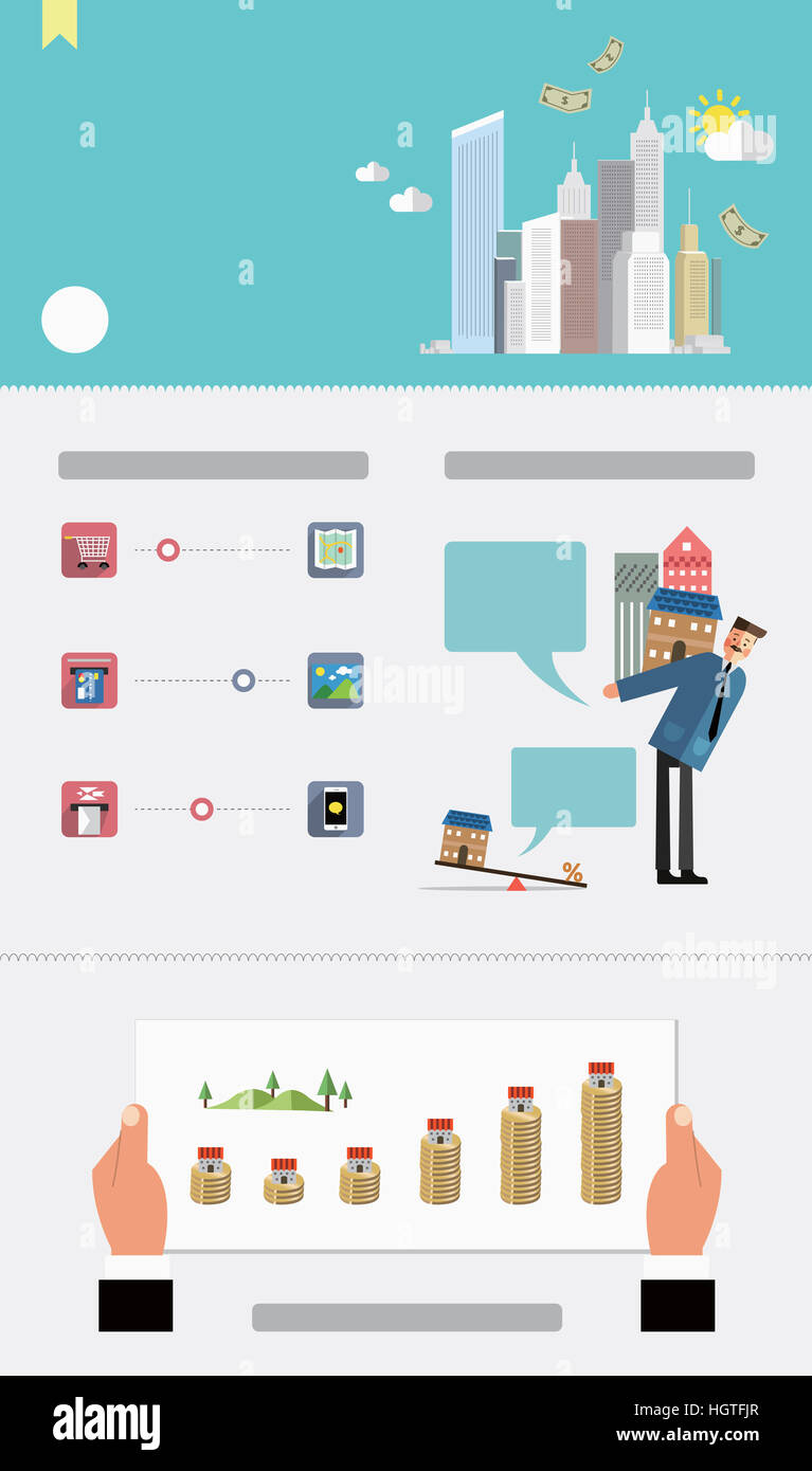 Infographic illustration related to property Stock Photo - Alamy