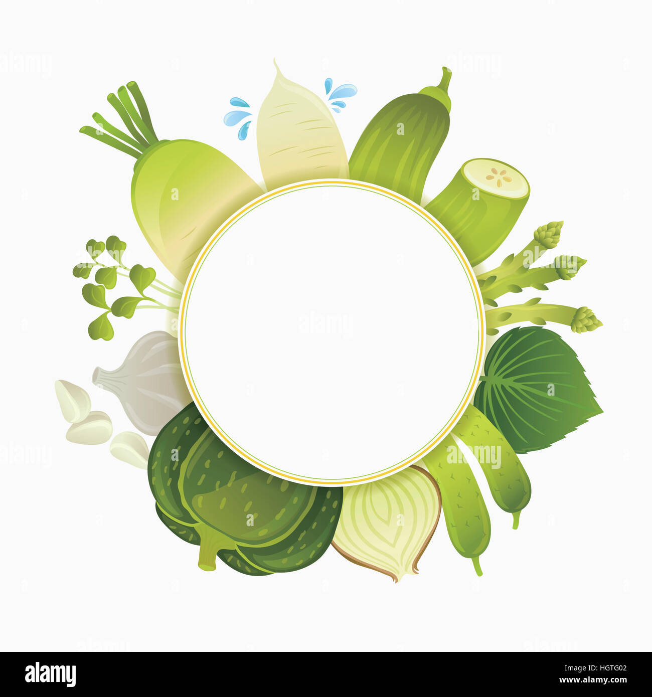 Frame with various fresh vegetables Stock Photo - Alamy