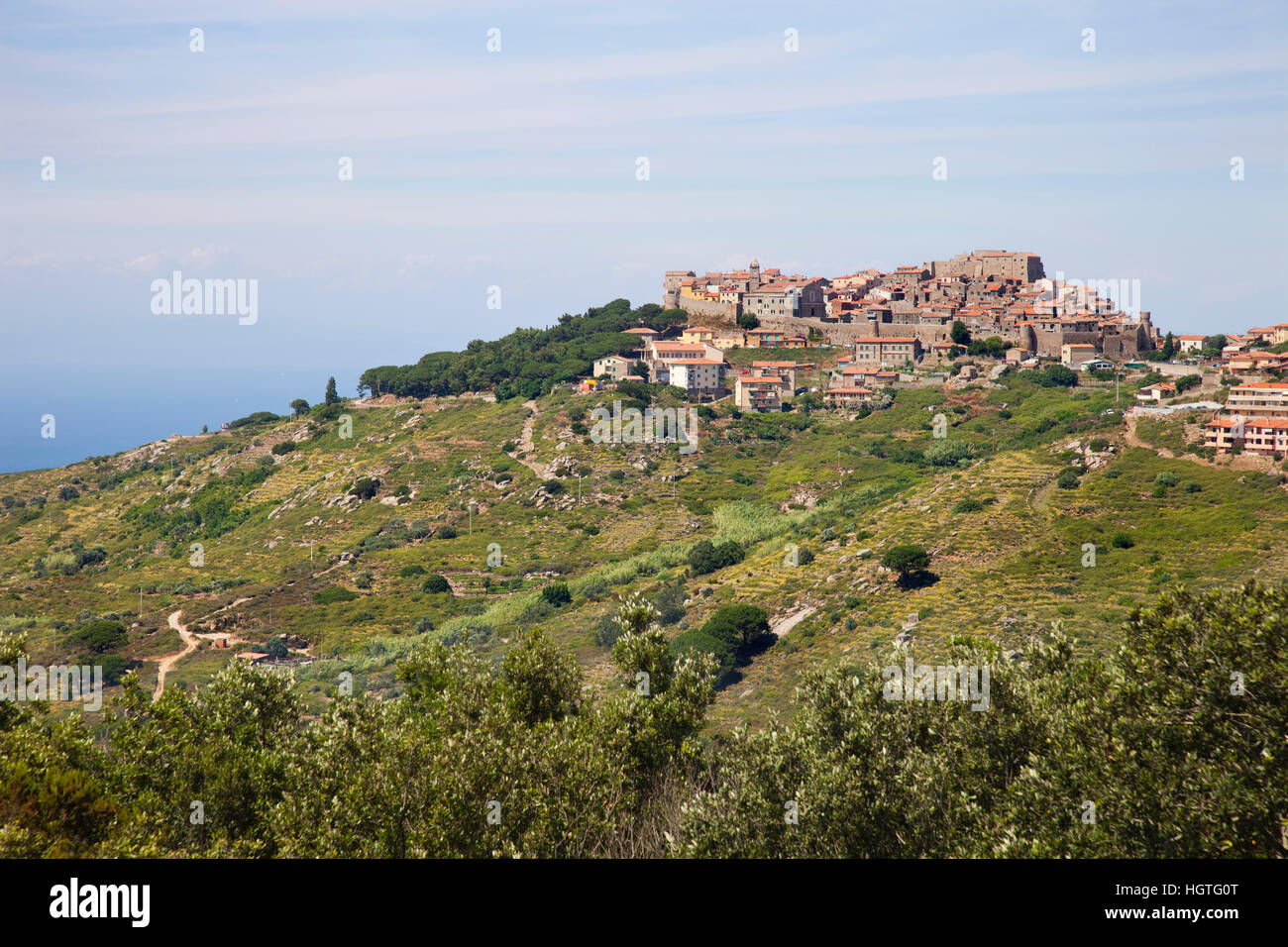Giglio Castello village, Giglio Island, Tuscan archipelago, Tuscany ...