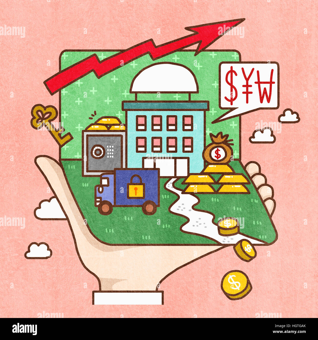 Global asset management Stock Photo - Alamy