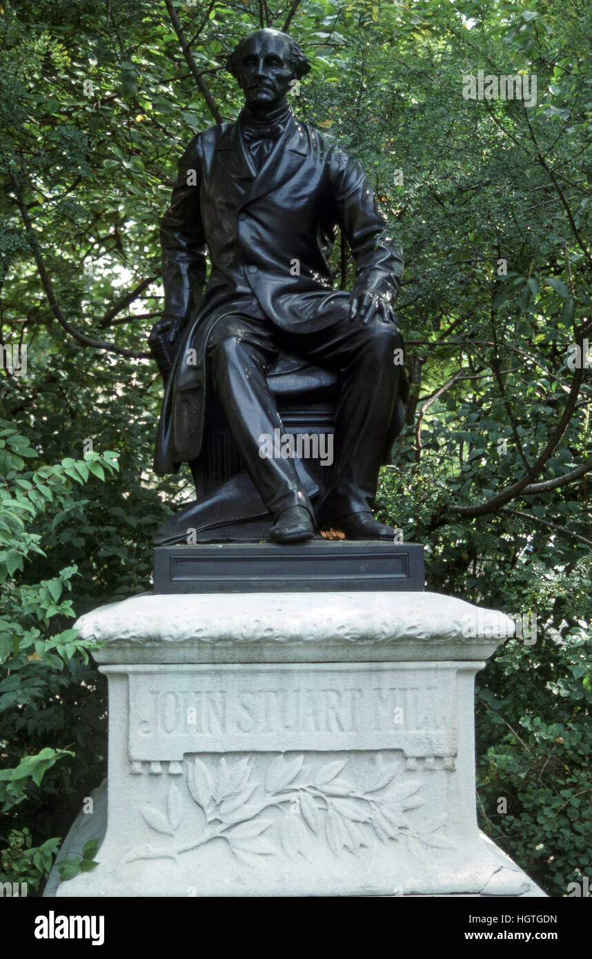 statue of John Stuart Mill Stock Photo - Alamy
