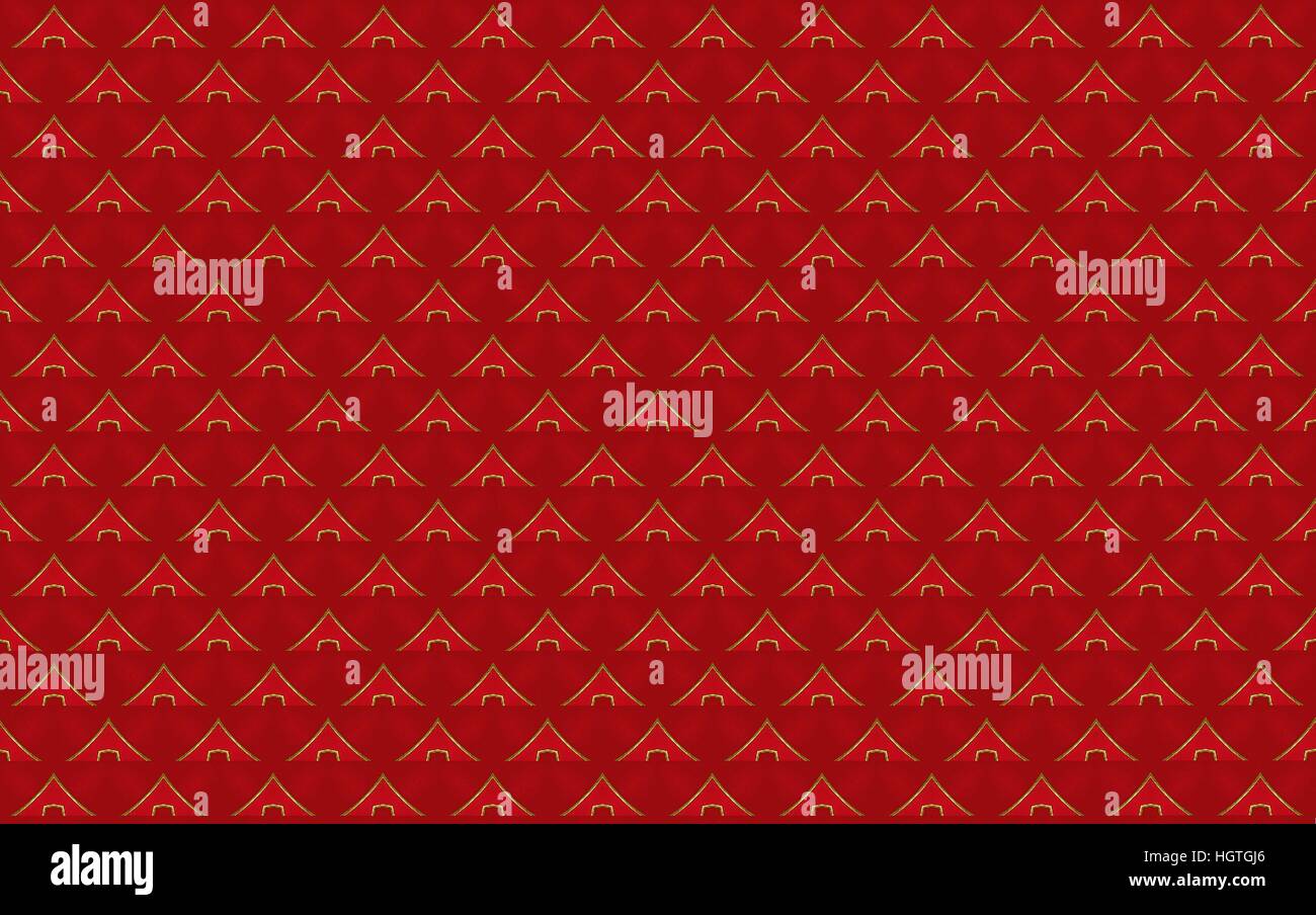 Abstract red and gold colors Chinese style pattern background Stock ...