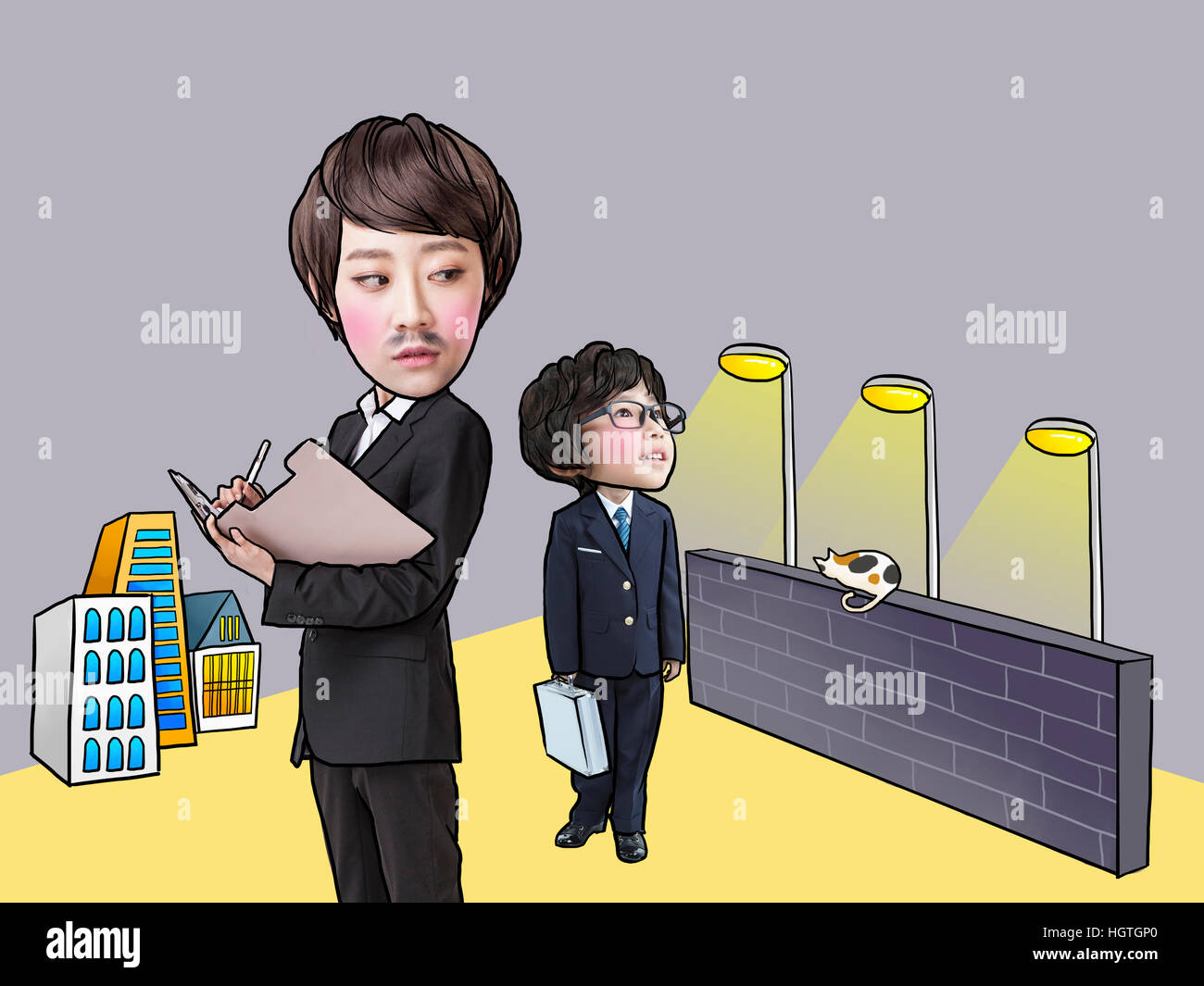 Stressful businessman overworking Stock Photo - Alamy