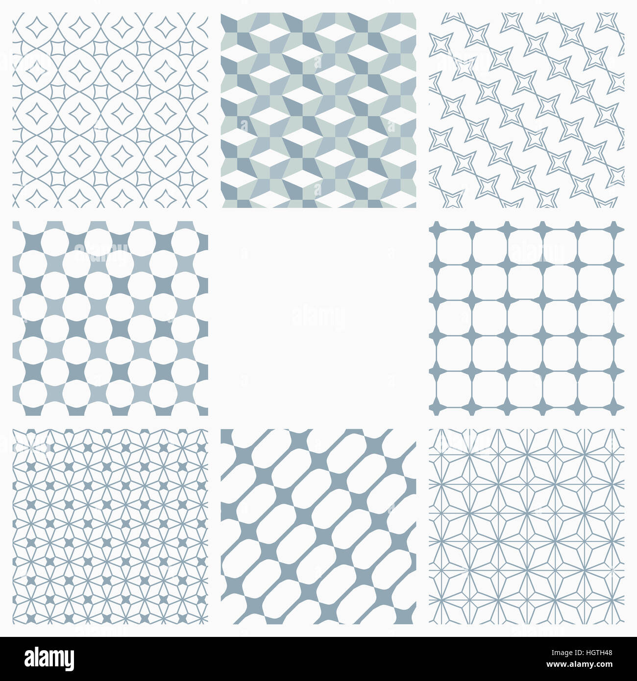 Various consecutive geometric patterns Stock Photo - Alamy