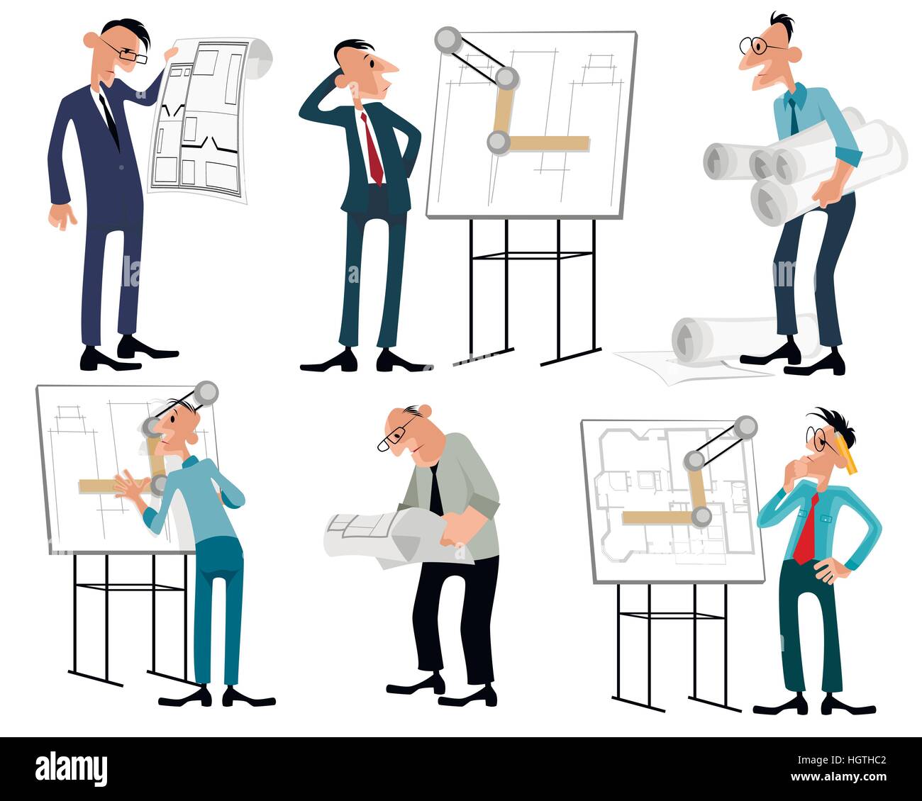 Architect draft table Cut Out Stock Images & Pictures - Alamy