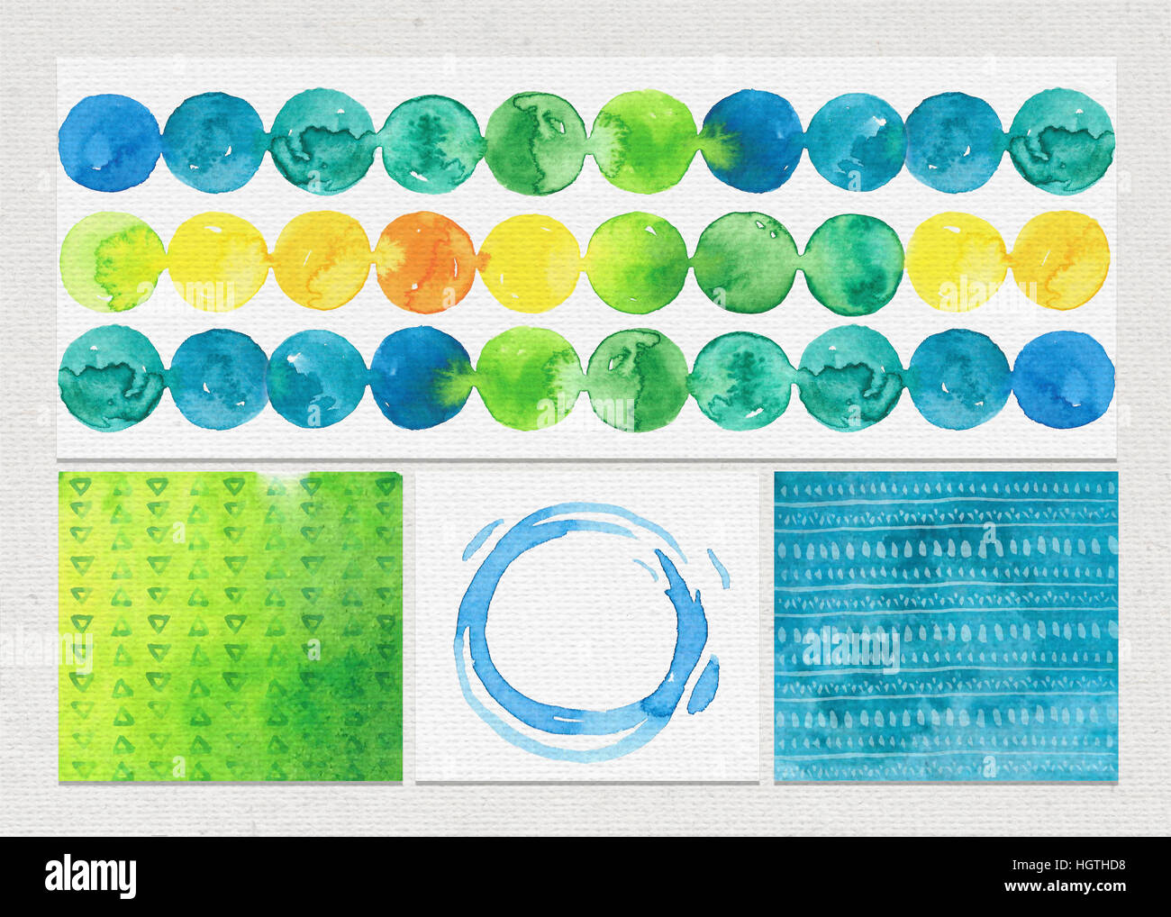 Patterns of watercolor smudge Stock Photo - Alamy