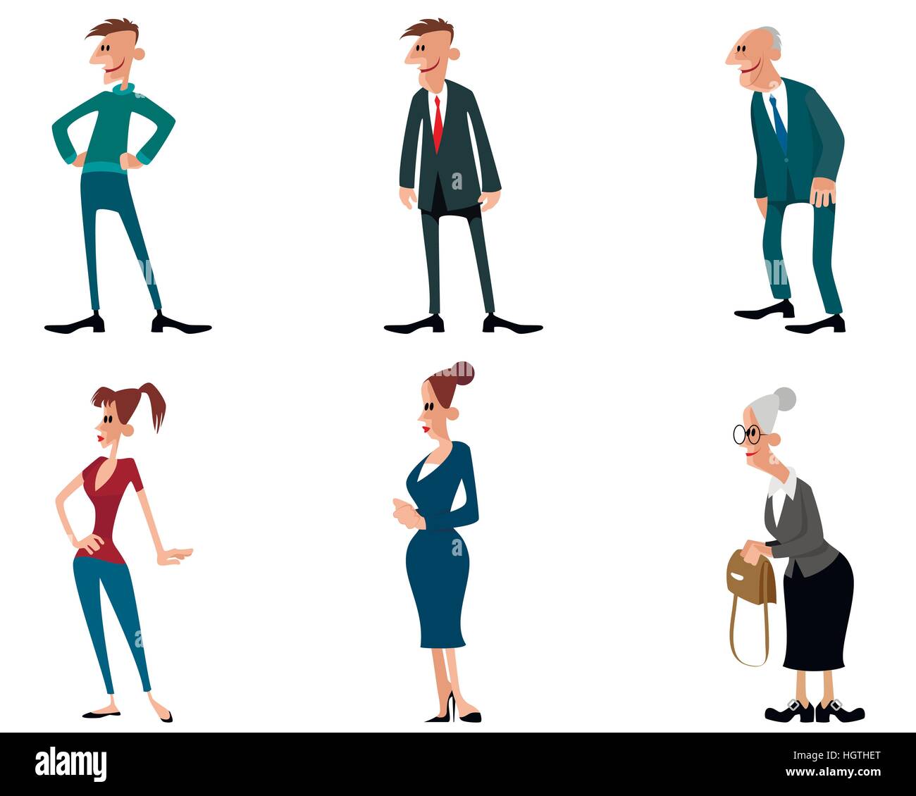 Vector illustration of a three ages set Stock Vector Image & Art - Alamy