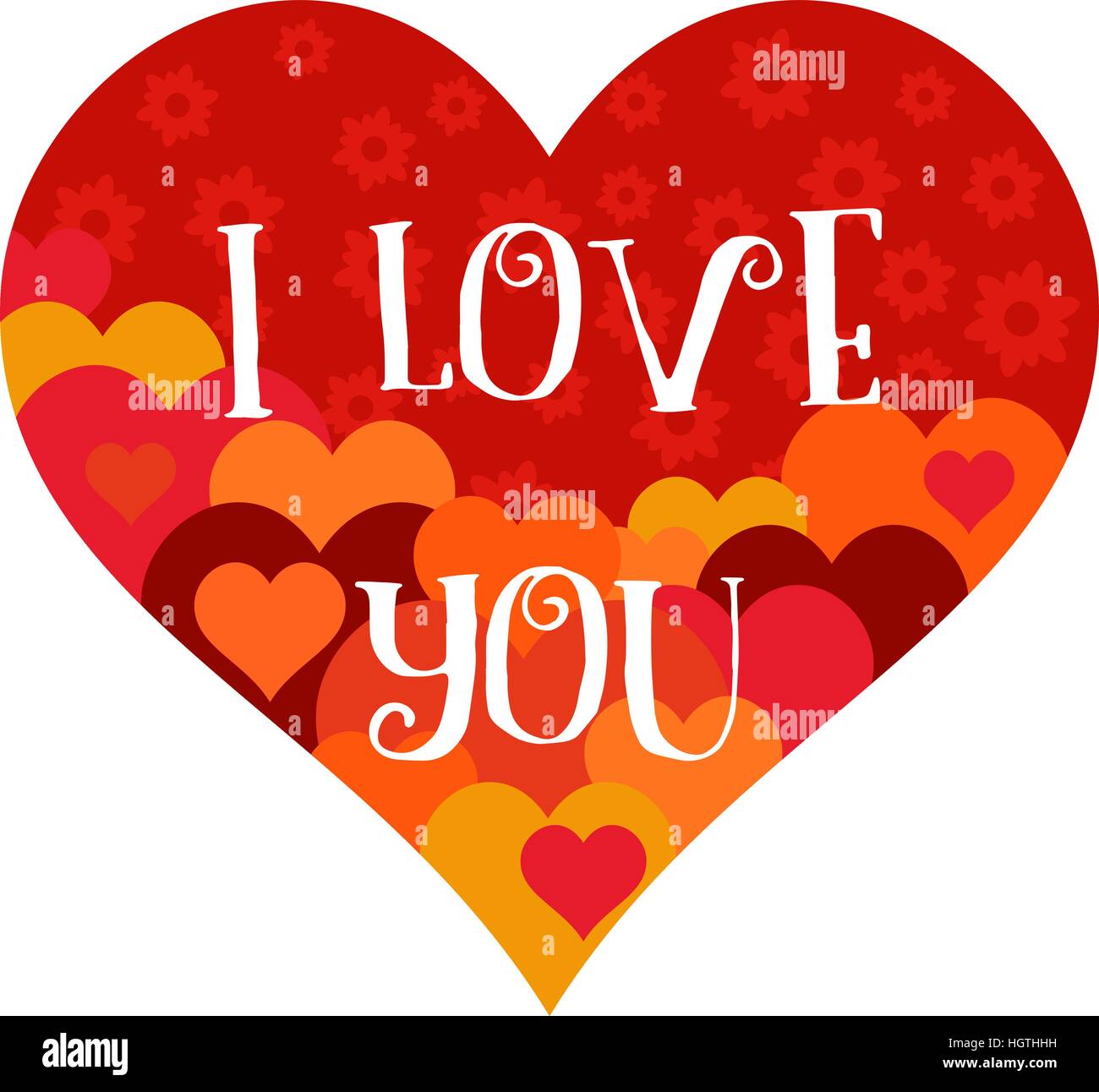 Affection greeting valentine postcard Stock Vector Images - Alamy