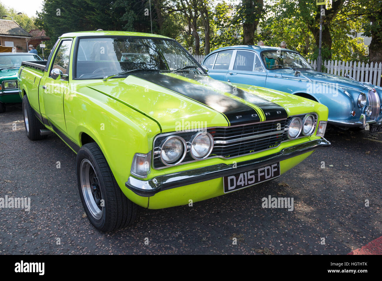 Ford pick-up truck in car park at classic car rally Stock Photo - Alamy