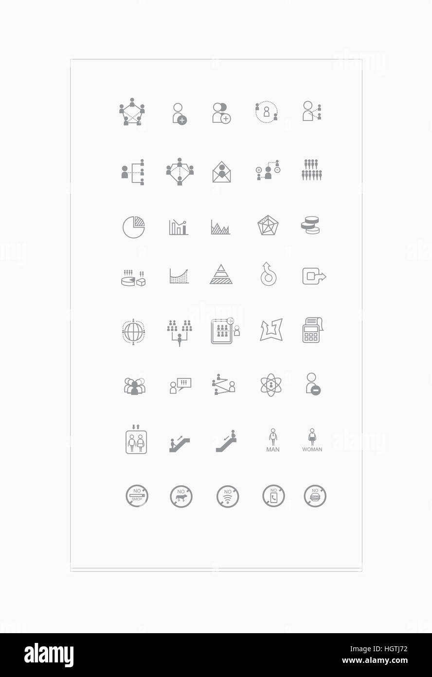 Line chart icons circle Black and White Stock Photos & Images - Alamy
