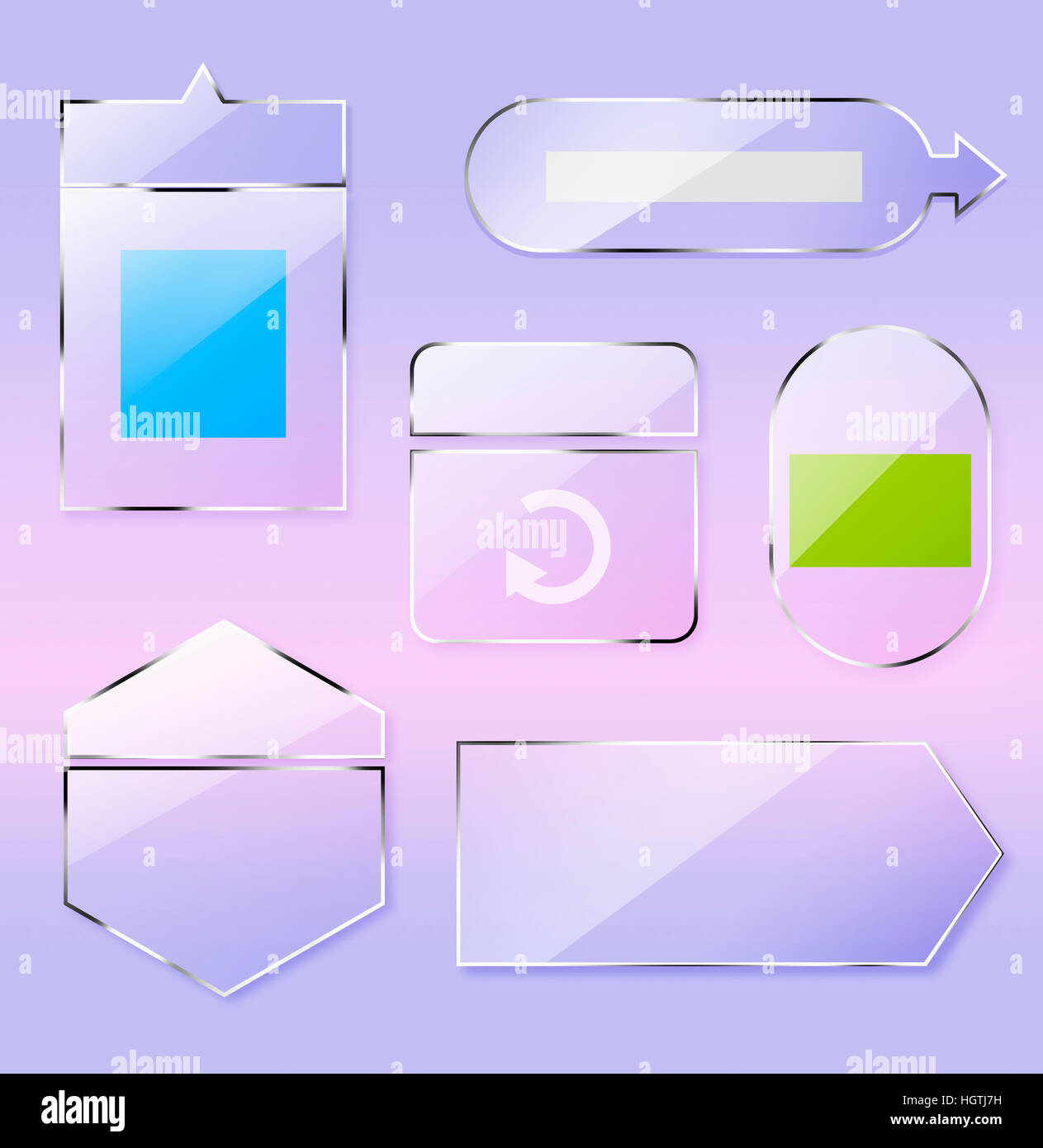 Various glass labels Stock Photo - Alamy