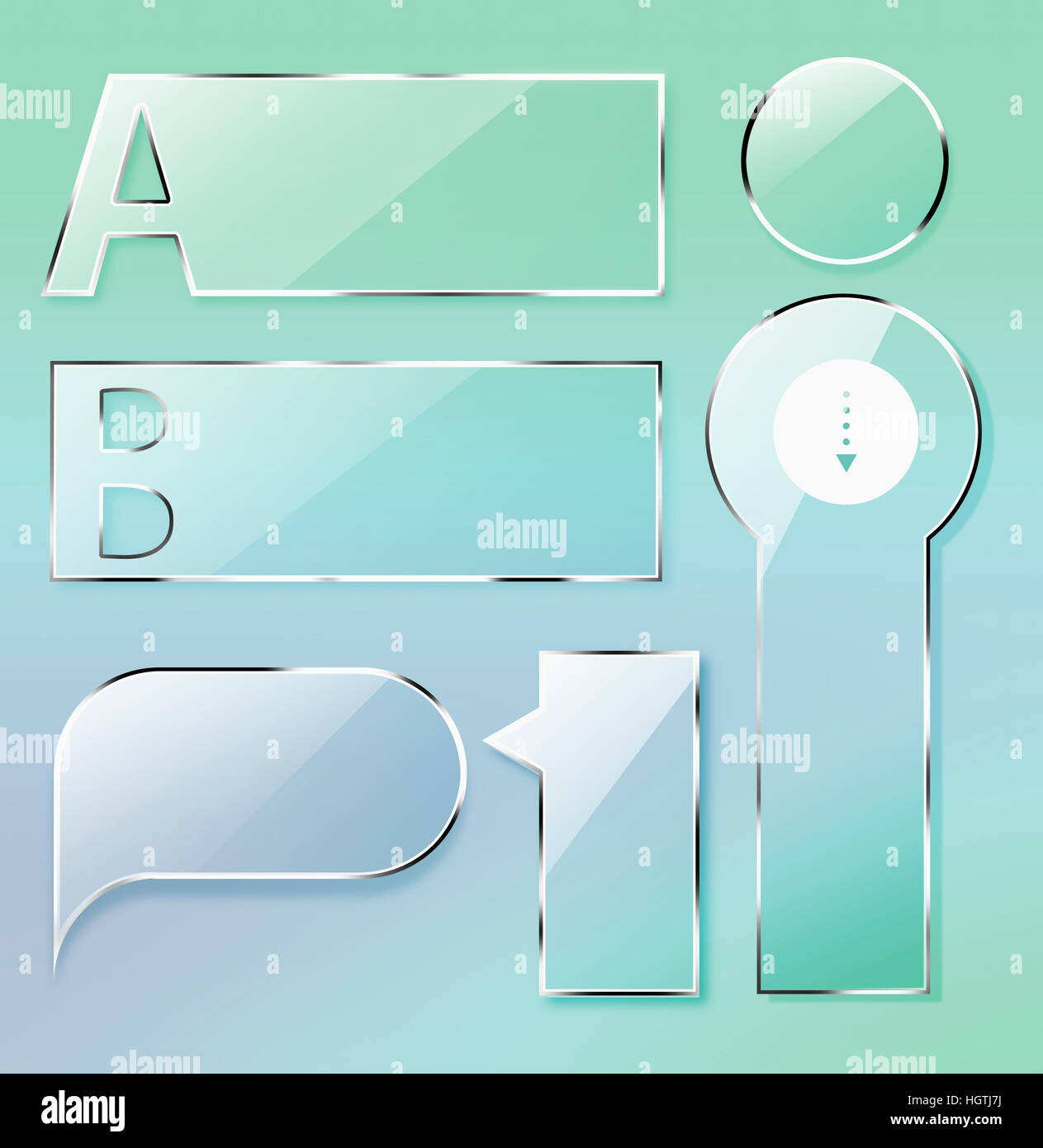 Various glass labels Stock Photo - Alamy