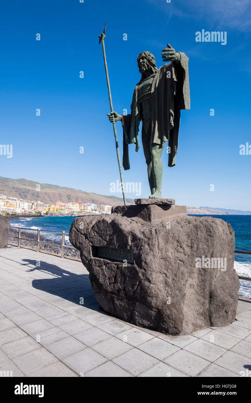 Statues guanche kings candelaria tenerife hi-res stock photography and ...