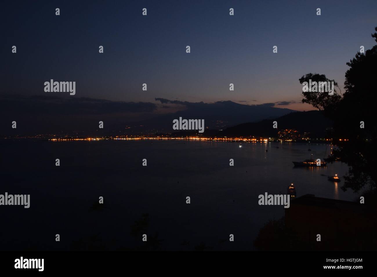 A landscape picture of the etna volcano during sunset Stock Photo - Alamy