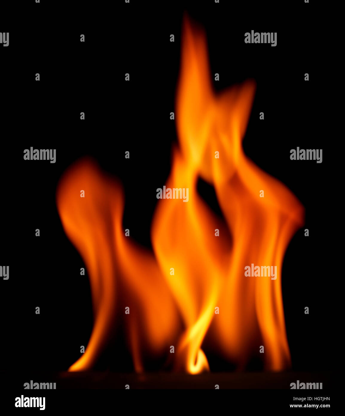 Glowing Fire Flame Stock Photo - Alamy
