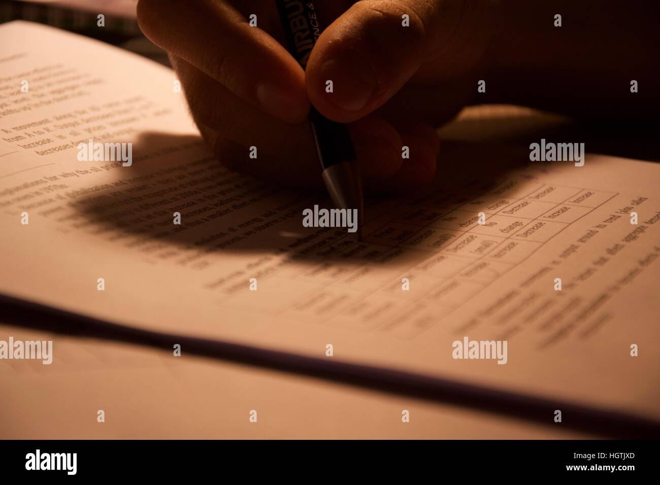 Late night study hi-res stock photography and images - Alamy