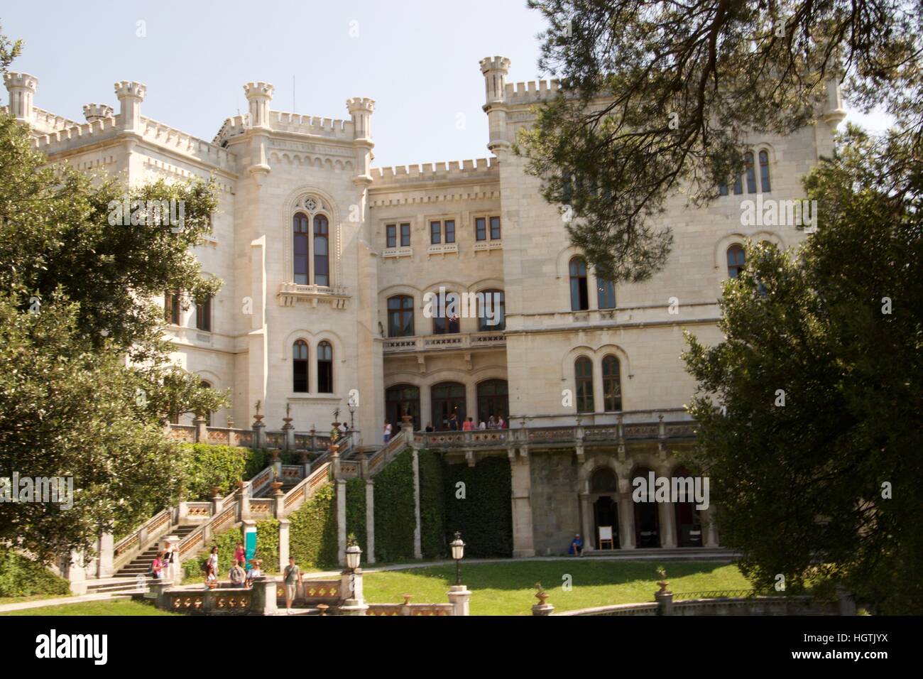 the miramare castle in trieste Stock Photo - Alamy