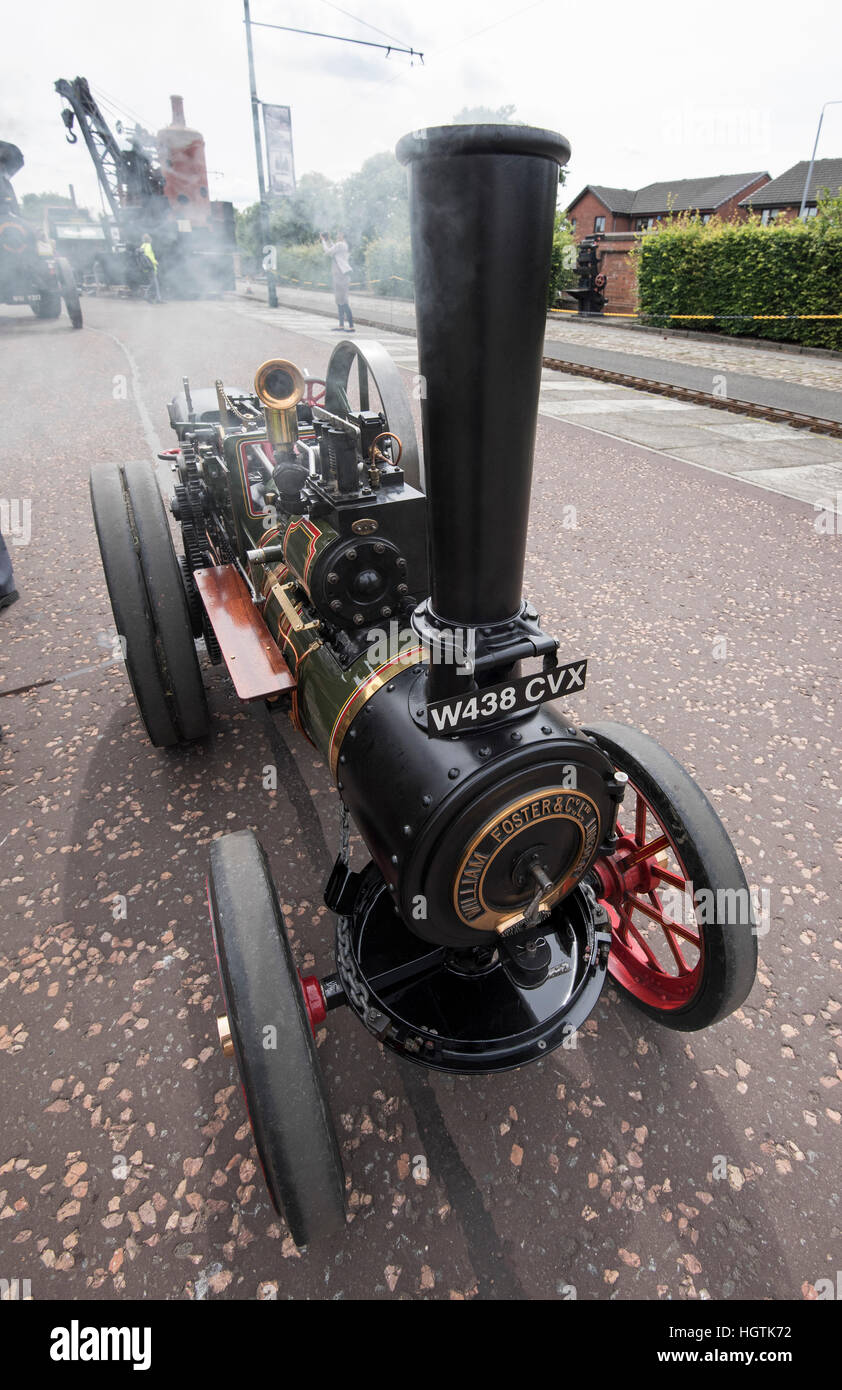 Steam driven William Foster traction engine at vintage vehicle Fair ...