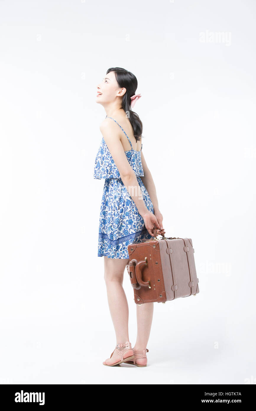 Hairstyle dress back hi-res stock photography and images - Alamy