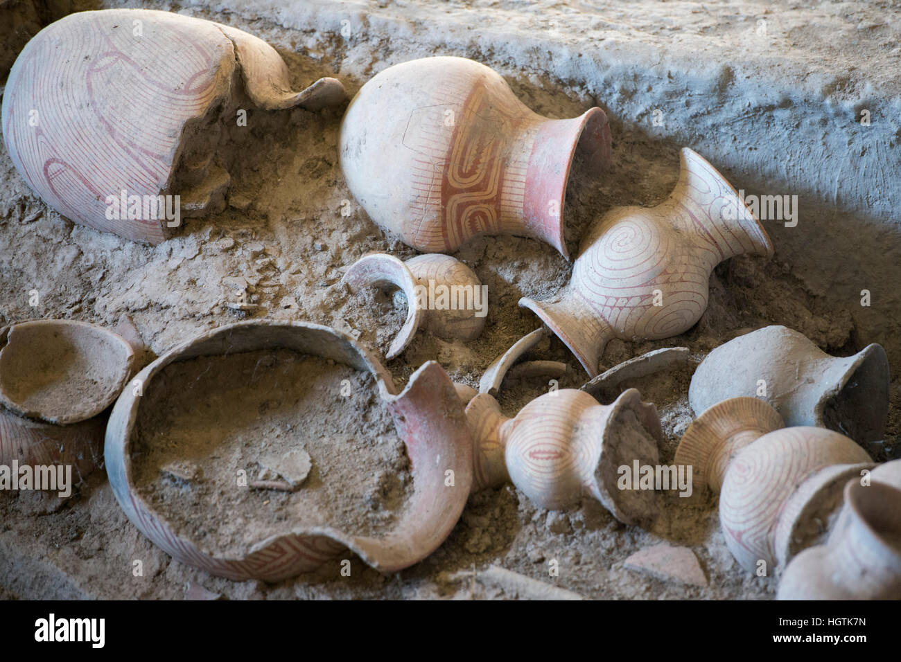 the burial sites at the ban Chiang national museum in the village of ...