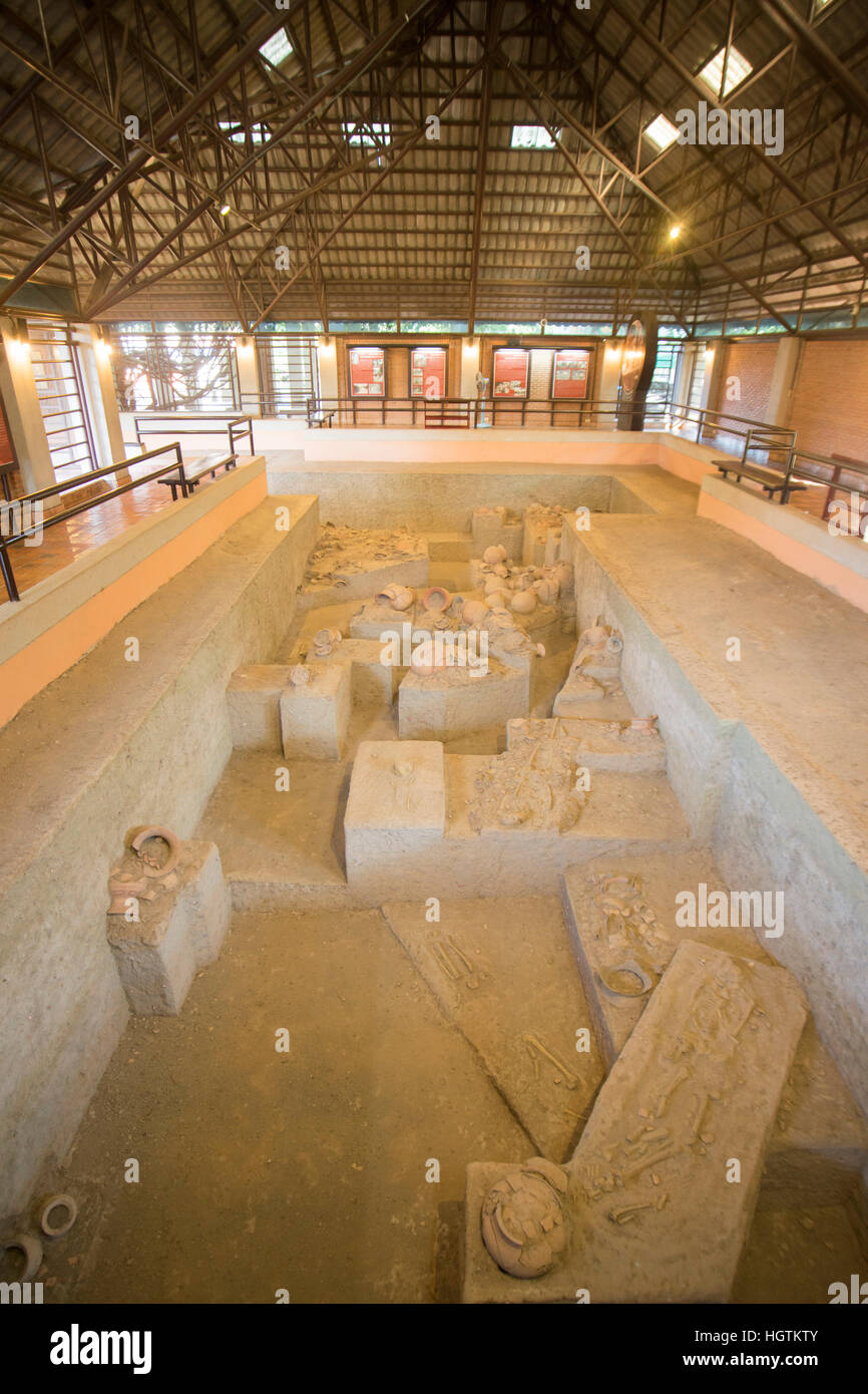 the burial sites at the ban Chiang national museum in the village of ...
