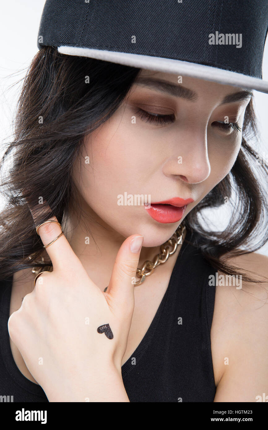 Top view woman tattoo hi-res stock photography and images - Alamy