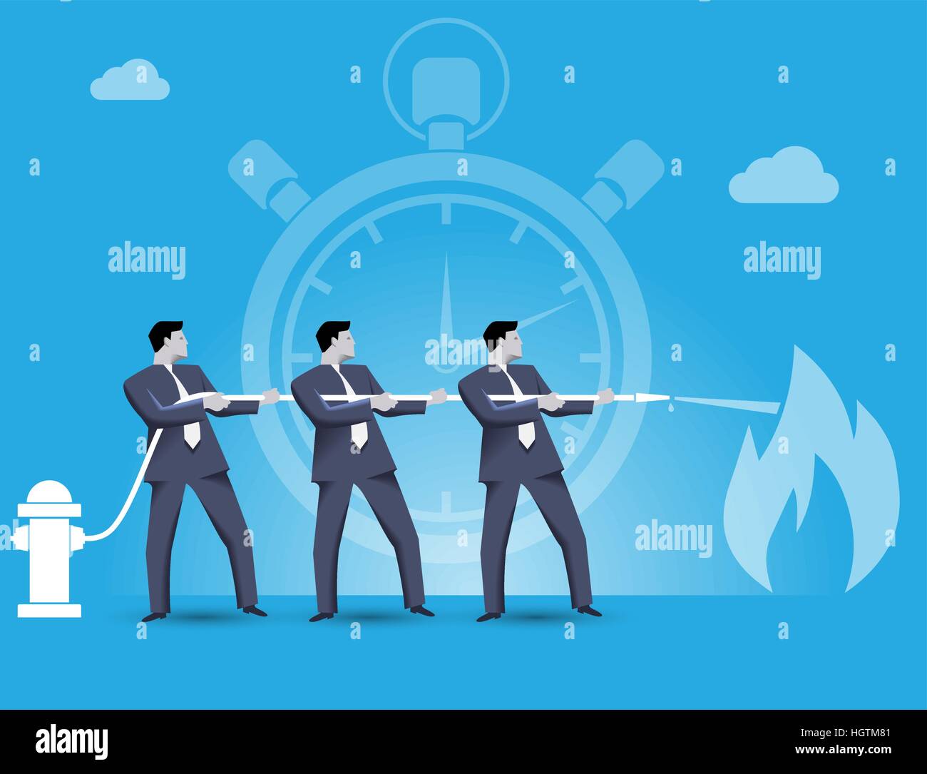 Three men trying Stock Vector Images - Alamy