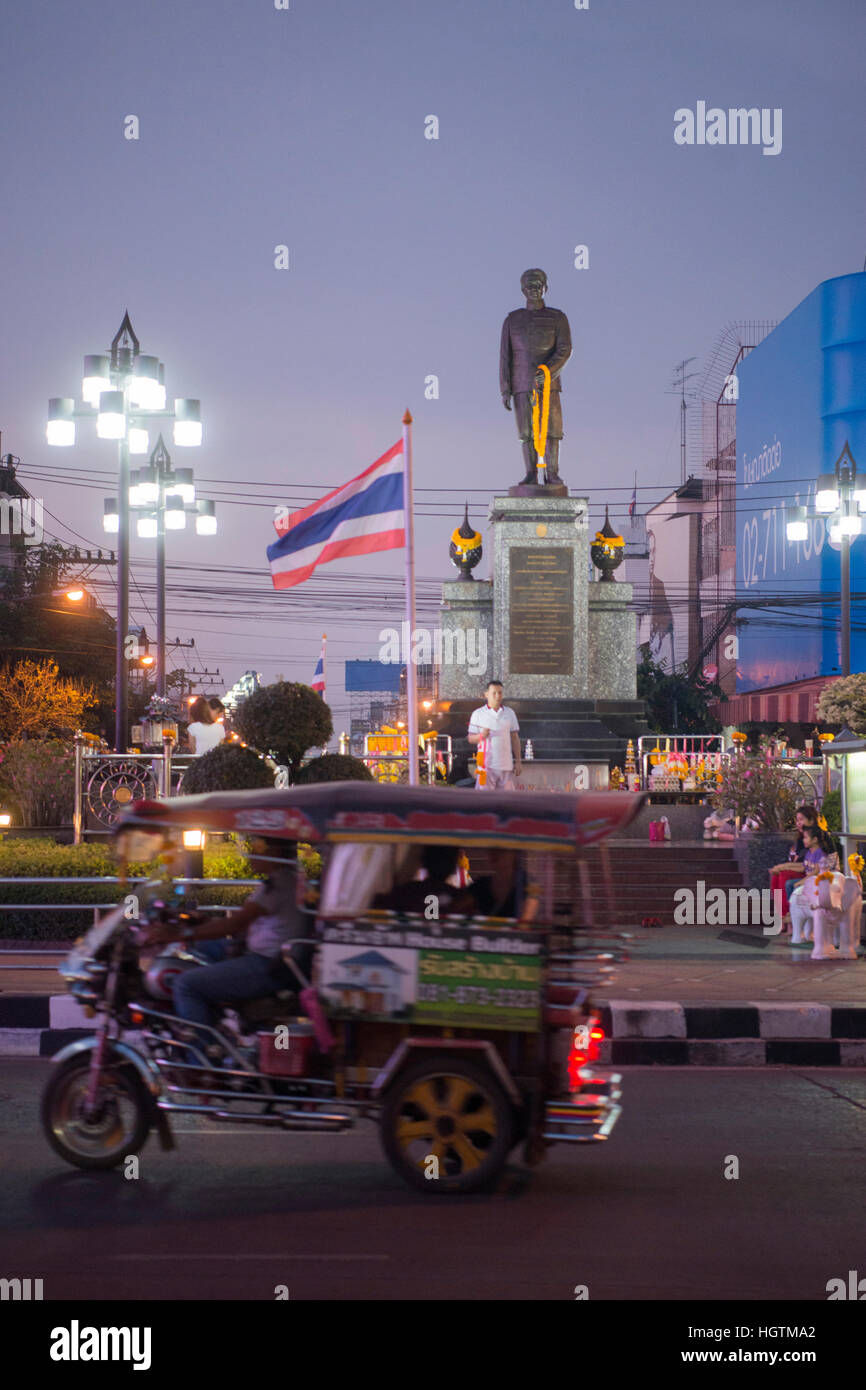 The Prince Prajak Monument in the city centre of Udon Thani in the Isan ...