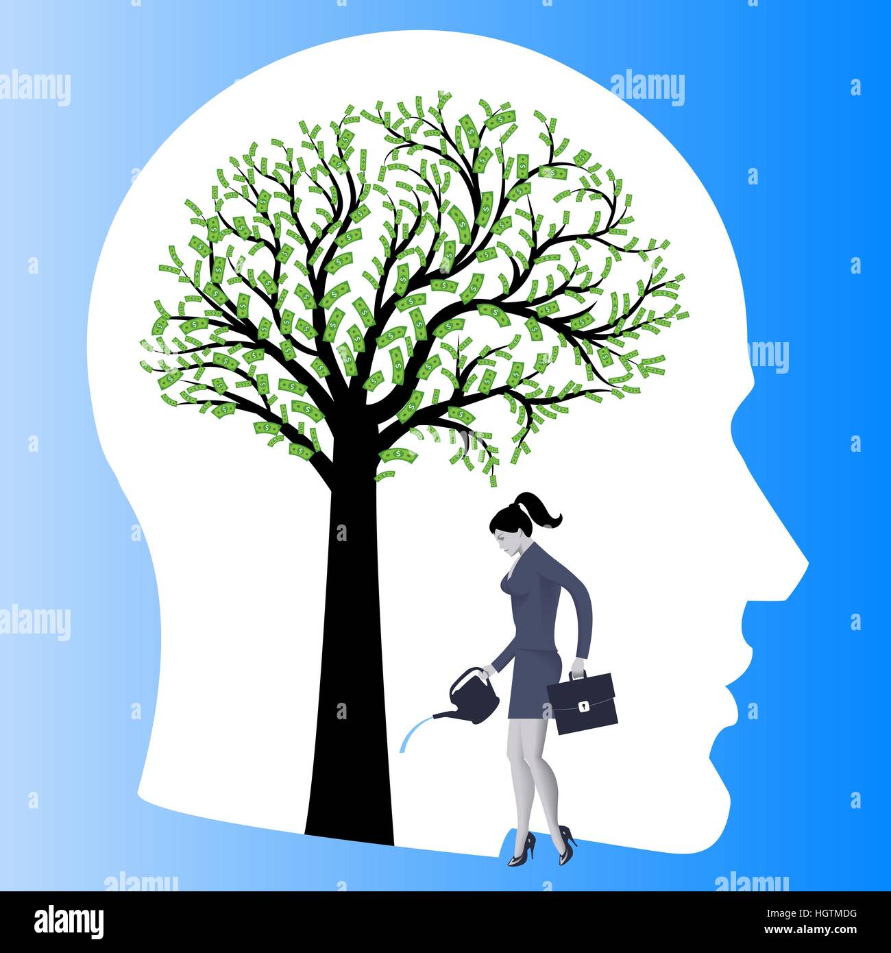 Financial thinking mentor business concept Stock Vector Image & Art - Alamy