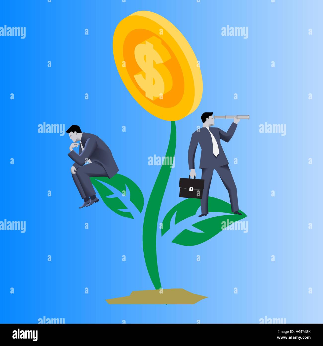 Growing profit business concept Stock Vector Image & Art - Alamy