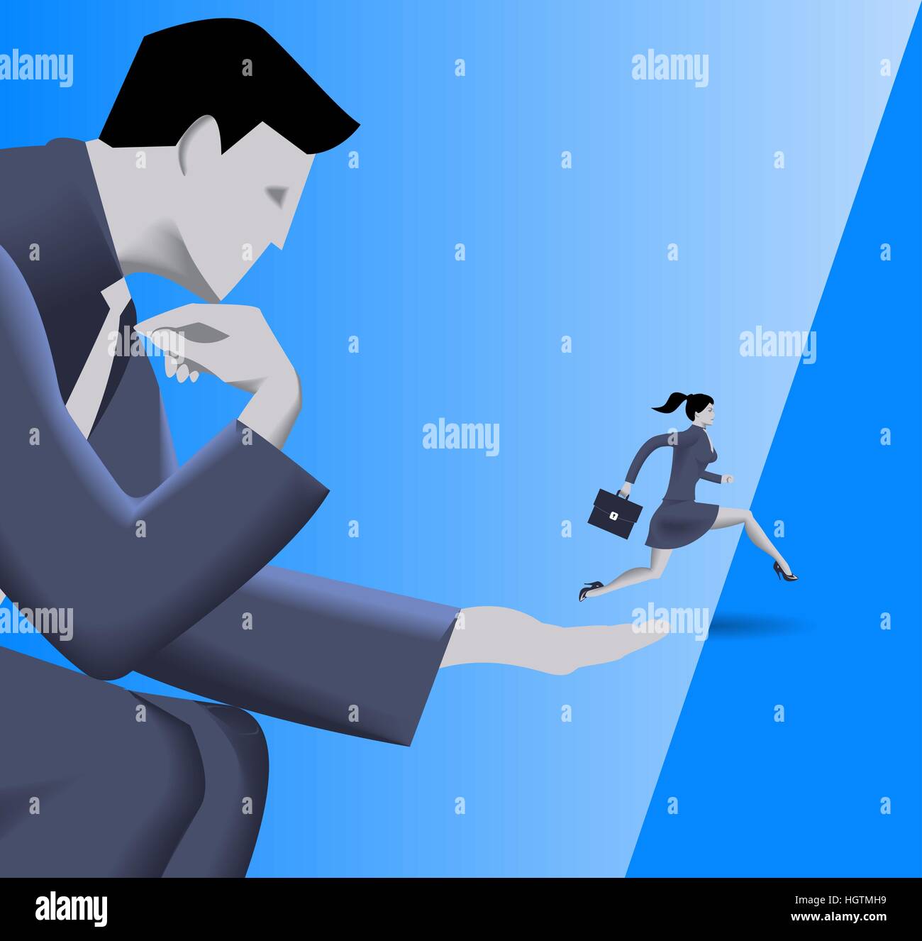 Helping hand business concept Stock Vector Image & Art - Alamy