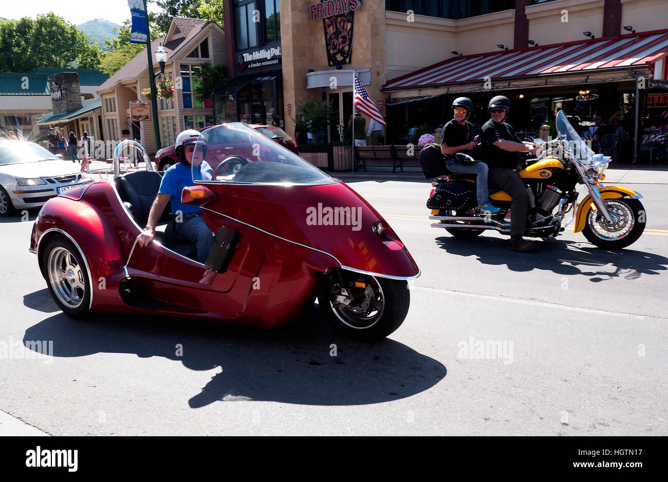 Strange Motorcycle in Gatlinburg a holiday resort town in Tennessee ...