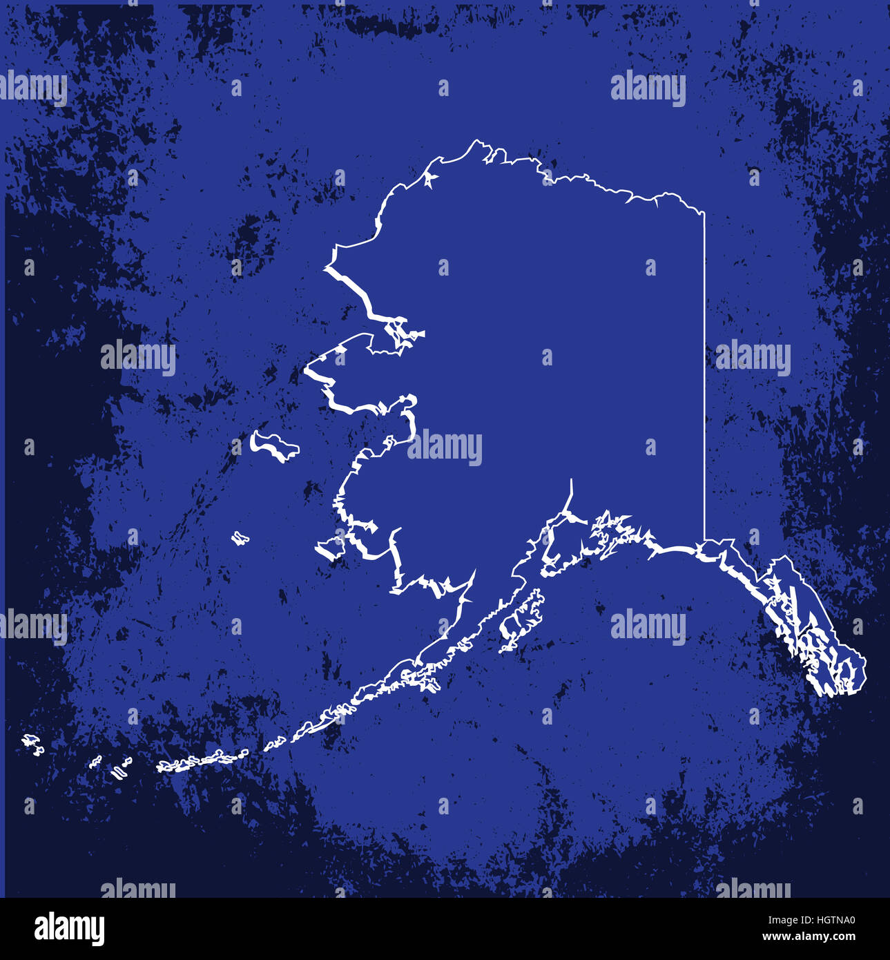Alaska map black and white hi-res stock photography and images - Alamy
