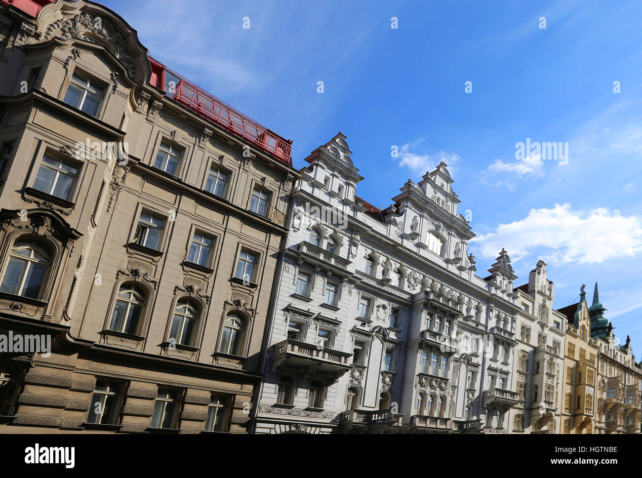 historical palace of the city of Prague in Czech Republic Stock Photo ...