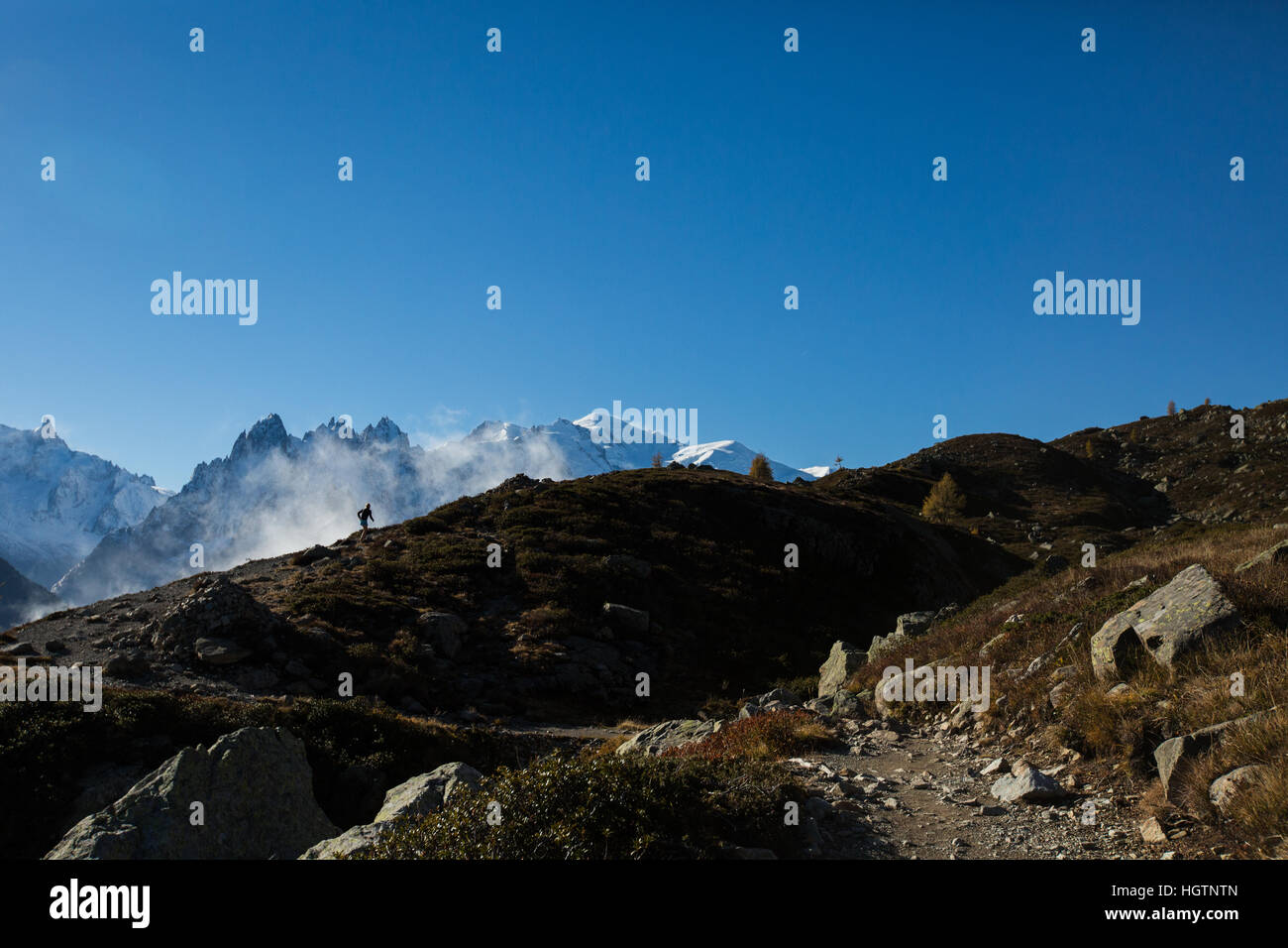 Trail Running, Chamonix, France Stock Photo - Alamy
