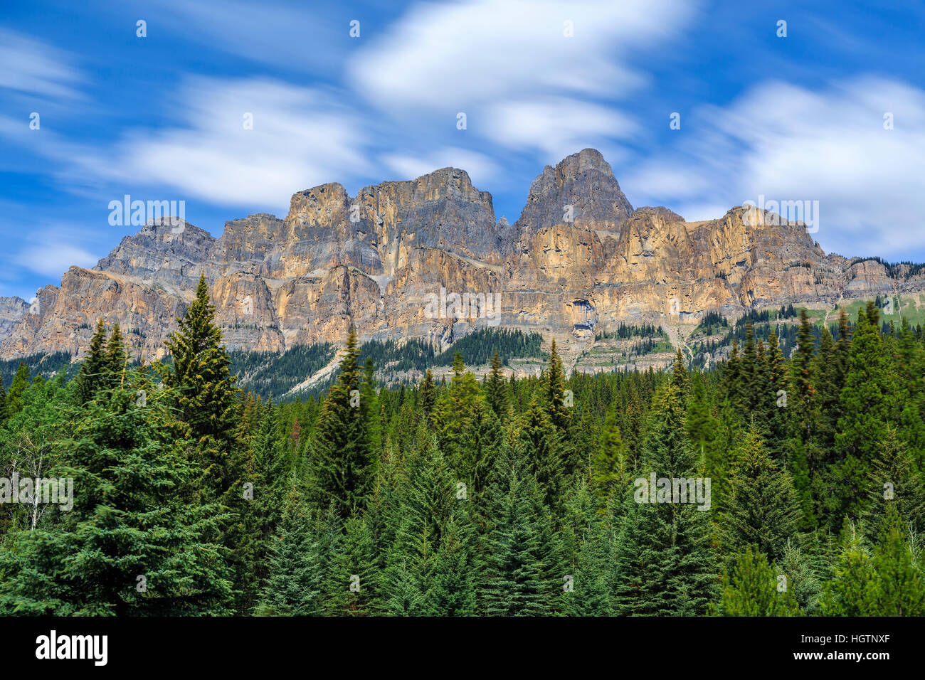 Banff mountain trees hi-res stock photography and images - Alamy