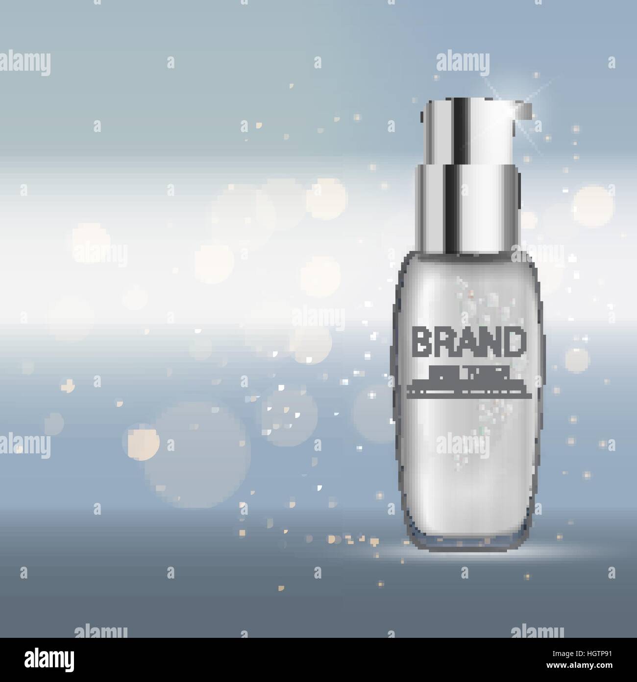 Skin Toner Bottle Template for Ads or Magazine Background. 3D Re Stock ...
