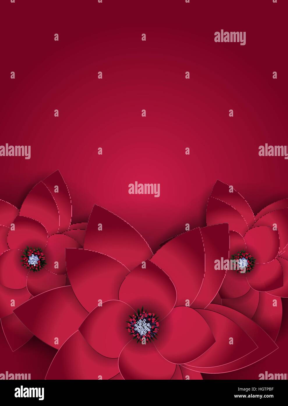 Abstract Blossom Floral Greeting Card Background Stock Vector Image ...