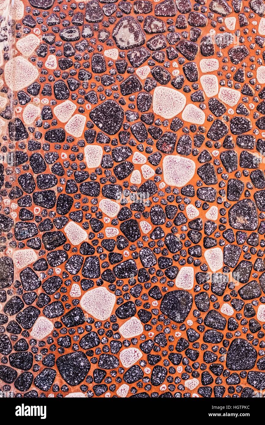 Wall round stone rock texture Stock Photo - Alamy