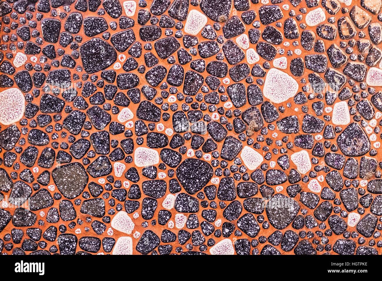 Wall round stone rock texture Stock Photo - Alamy