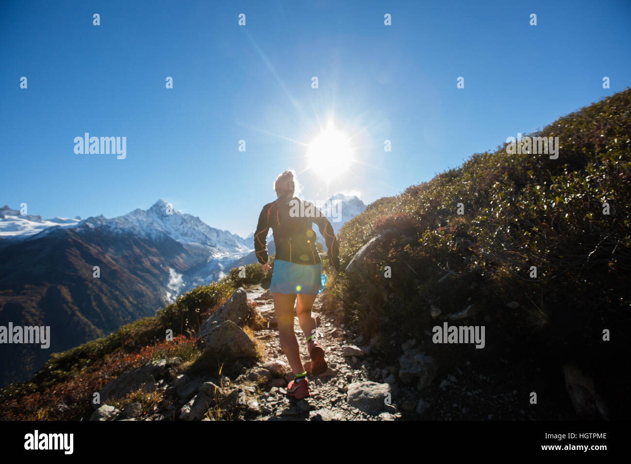 Trail Running, Chamonix, France Stock Photo - Alamy