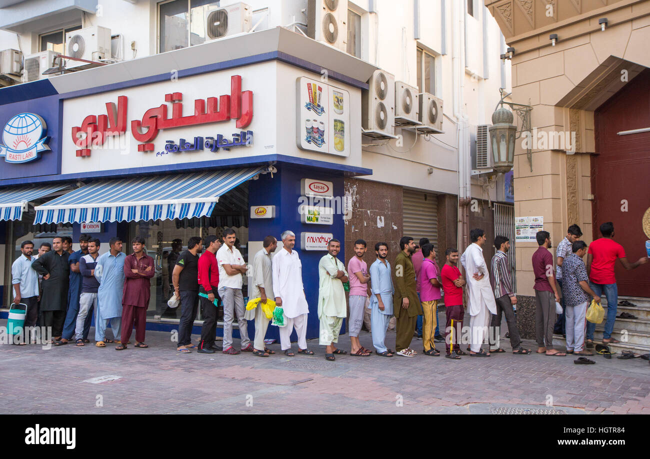 Street portrait of a resident in Dubai Al Naif neighborhood Stock Photo ...