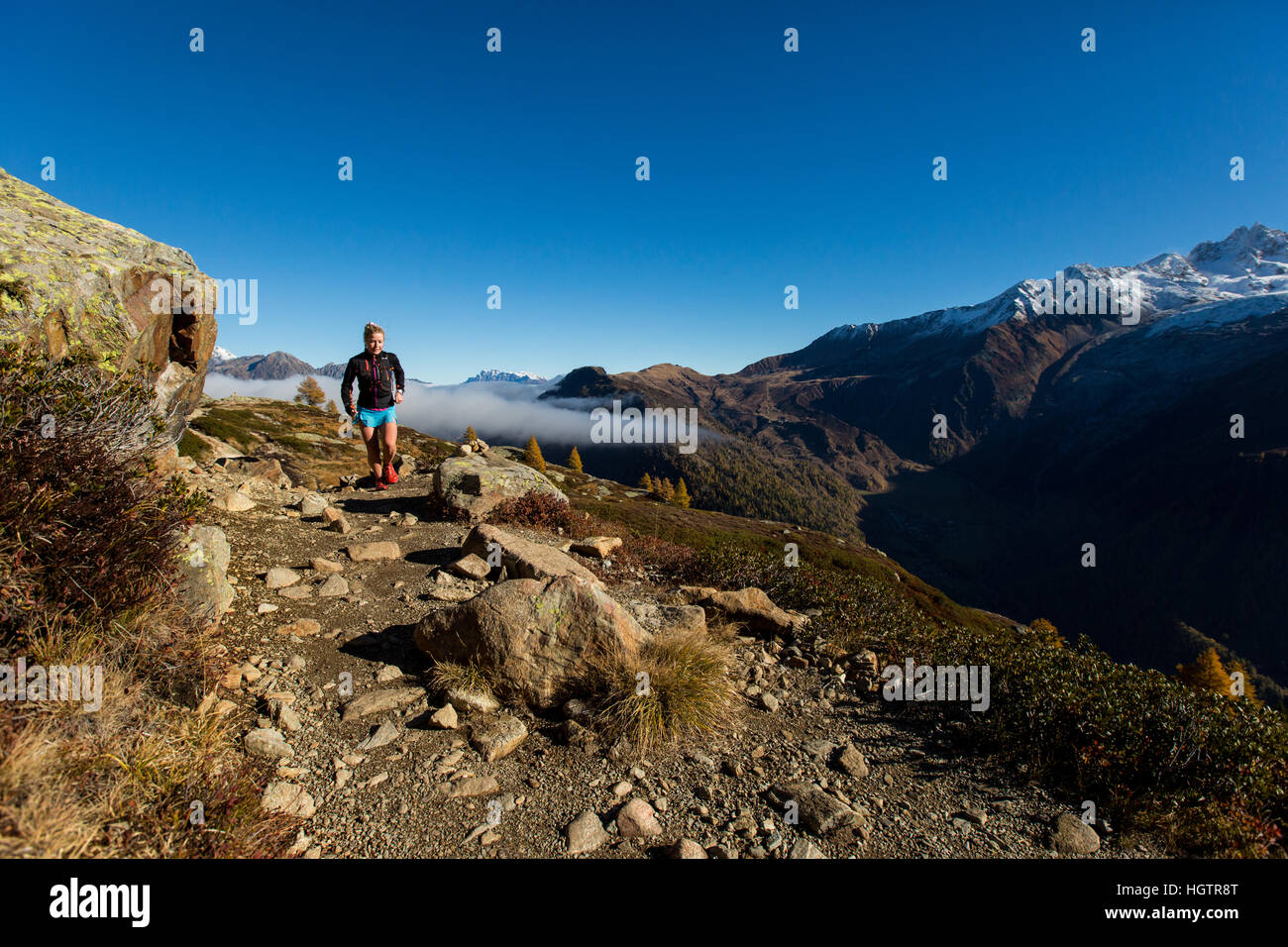Trail Running, Chamonix, France Stock Photo - Alamy