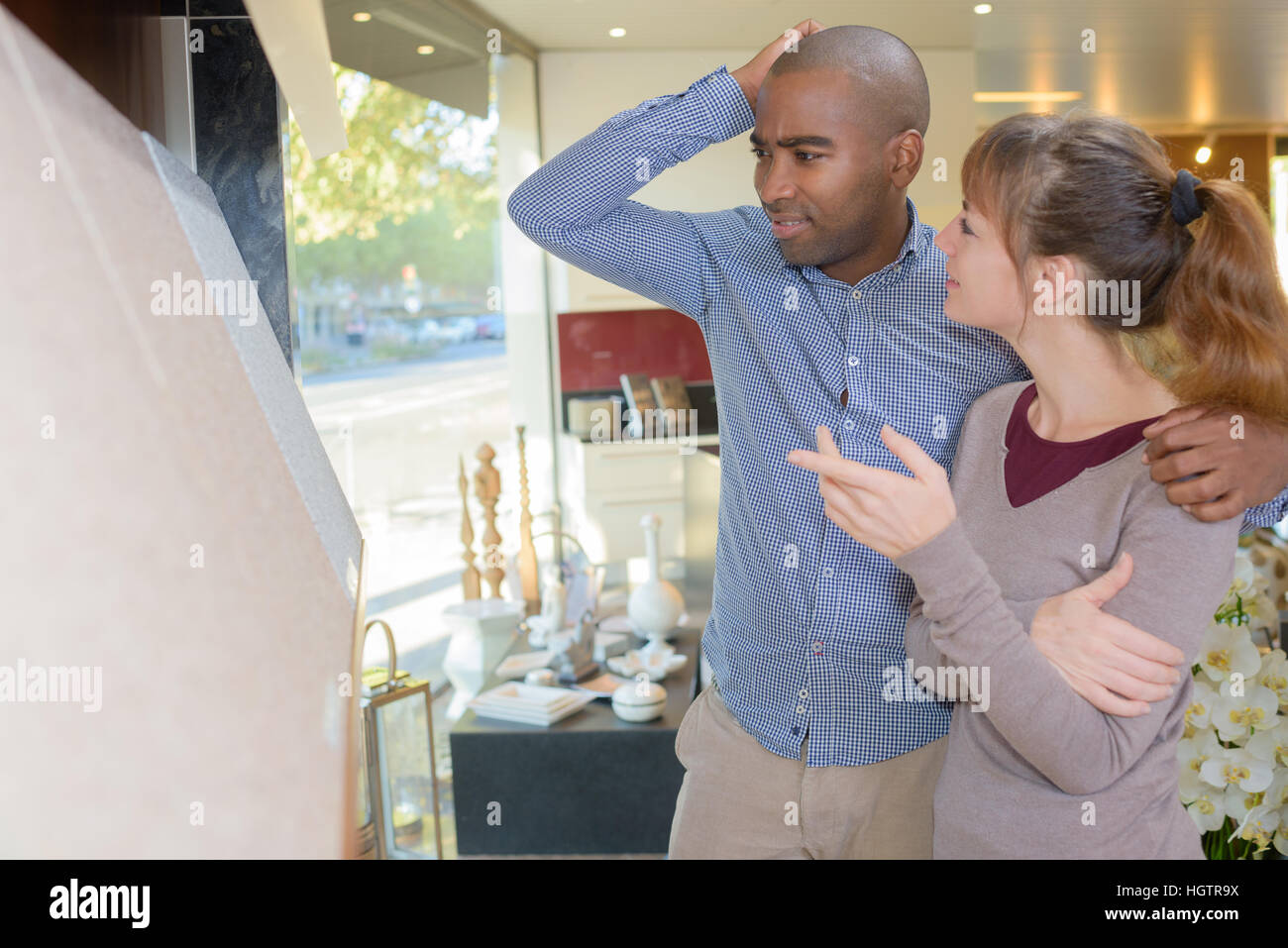 a confused customer Stock Photo - Alamy