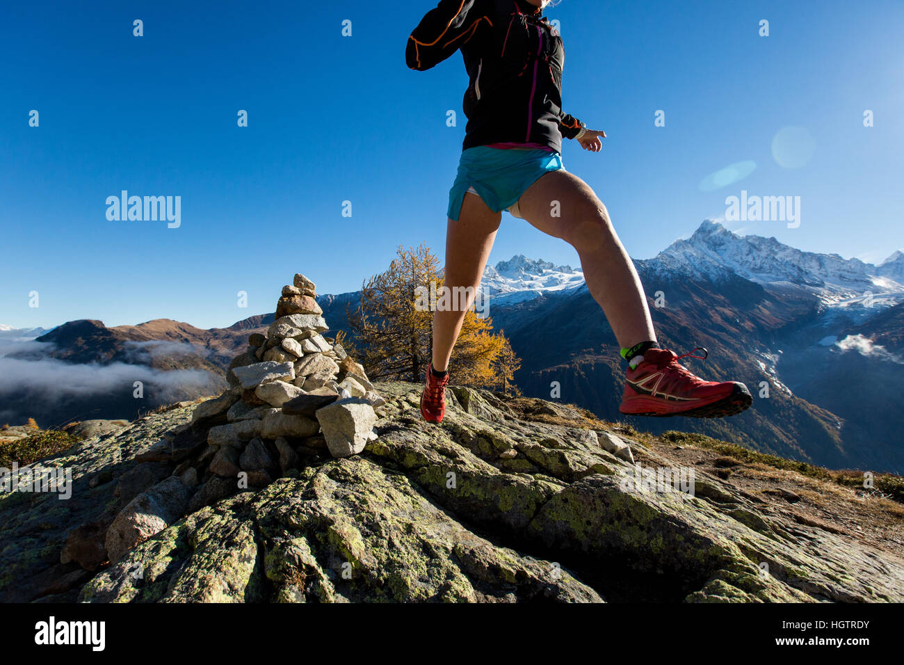 Trail Running, Chamonix, France Stock Photo - Alamy