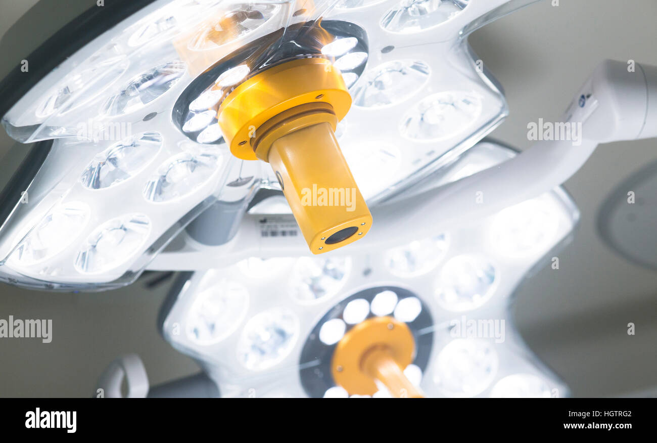 Operating emergency room surgery theater lighting in hospital to enable ...