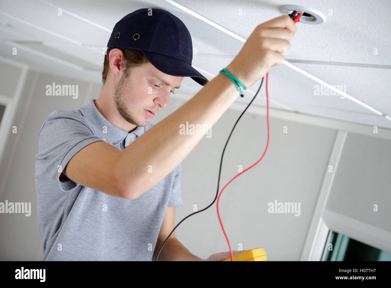 checking the wire Stock Photo - Alamy
