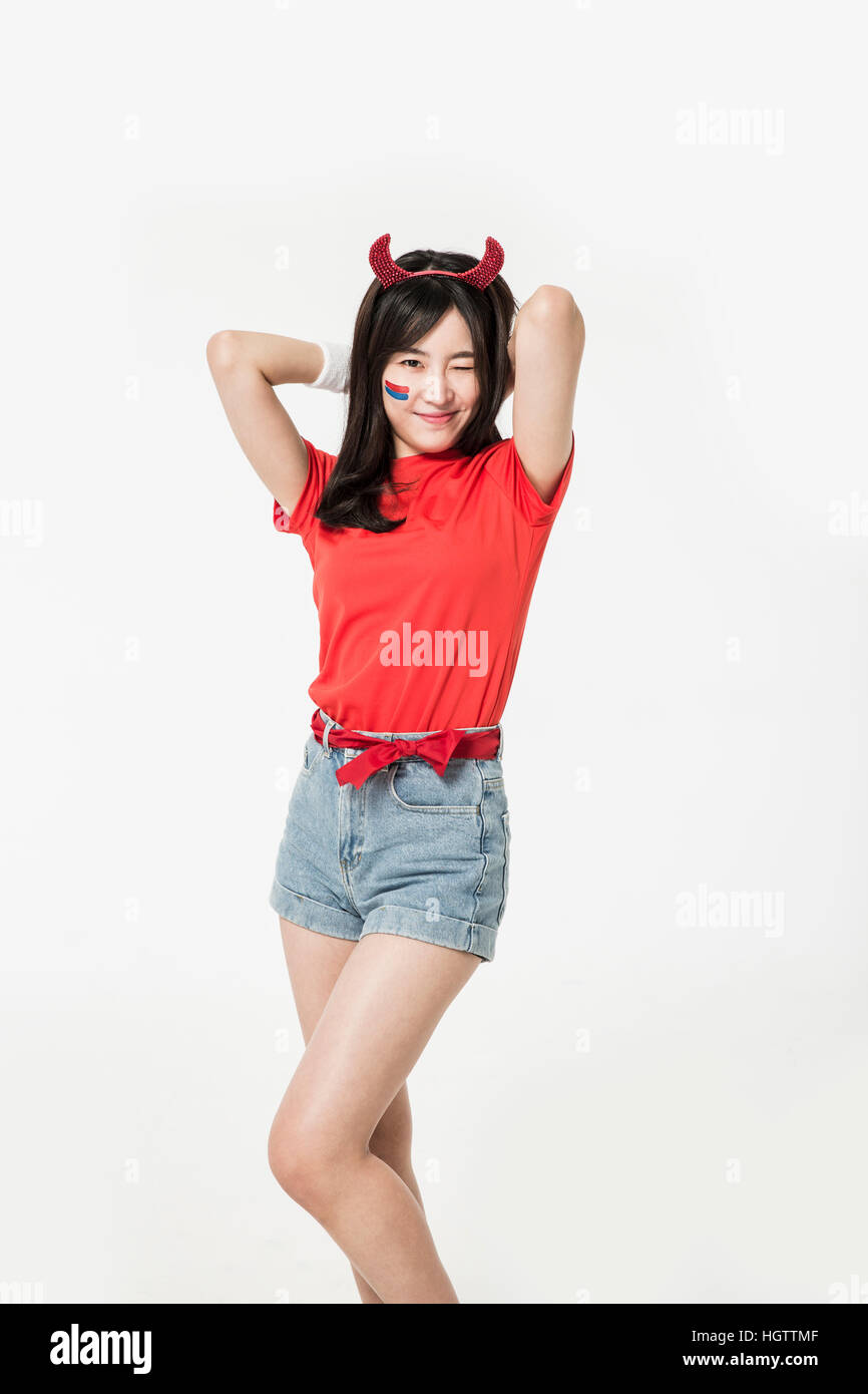 Smiling wink hi-res stock photography and images - Alamy