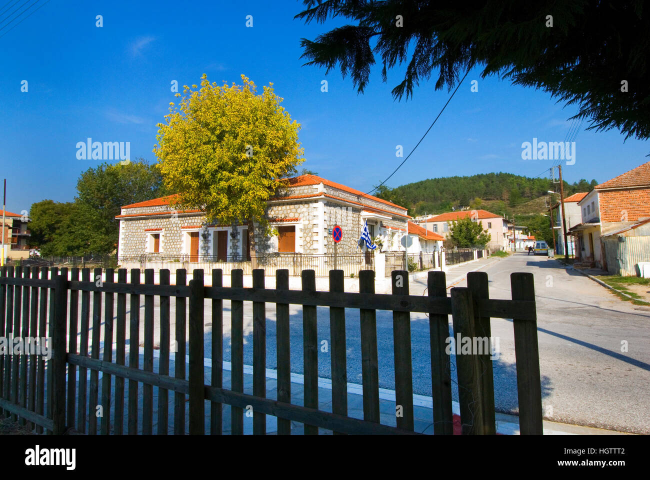 Drama greece village hi-res stock photography and images - Alamy
